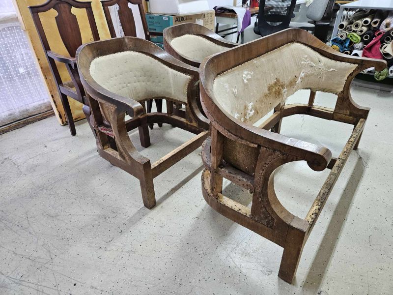 Biedermeier garnitúra egy kis Joseph Danhauser utánérzéssel | Fekete ...