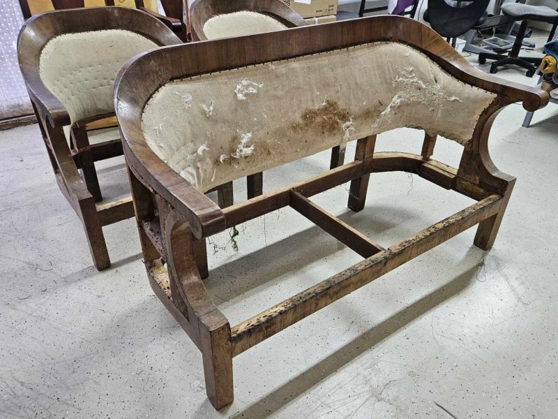 Biedermeier garnitúra egy kis Joseph Danhauser utánérzéssel | Fekete ...